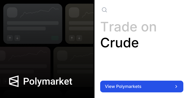 Crude Predictions & Real-Time Odds | Polymarket